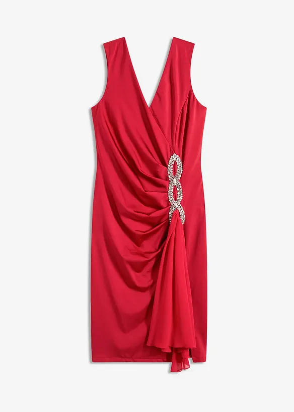 Moderne et féminine : robe de cocktail mini-longue en jersey brillant ...