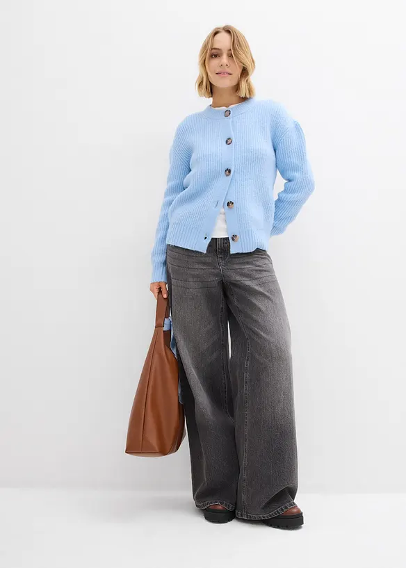 Gilet en maille confortable - bleu clair